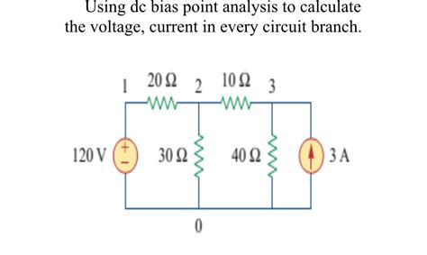 Solved Using Dc Bias Point Analysis To Calculate The Chegg Com