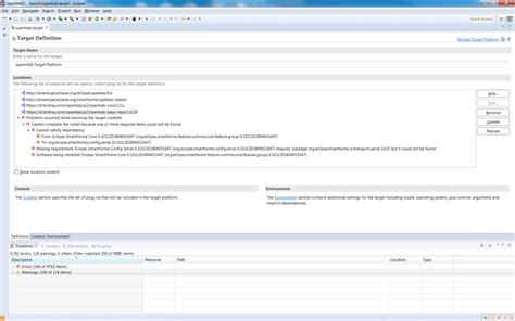 Eclipse Ide Setup Platform Target Dependency Error Ide And Build Openhab Community