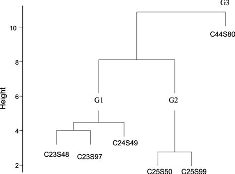 dendrogram showing clustering of water quality monitoring stations on