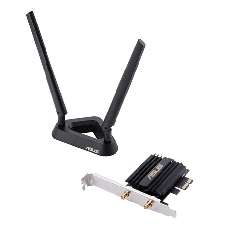 Asus Pce Ax58bt Wi Fi 6 802 11ax Ax3000 Pcie Adapter Mu Mimo 160 Mhz Gigabit Wi Fi 2402 Mbps