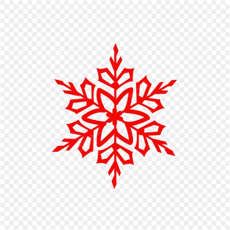 Copo De Nieve Navidad Invierno Nevando Elementos Rojo Png Dibujos Copo