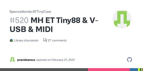 mh et tiny88 and v usb and midi · spencekonde attinycore · discussion 520