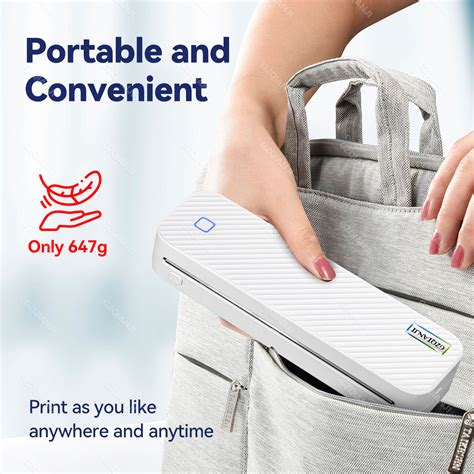 Portable Thermal Printer A4 Continuous Thermal Printer Wireless Printer Pdf Webpage Contract