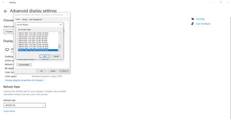 how to set a custom in resolution windows 10