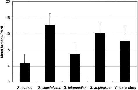 Mean Numbers Of Streptococcus Milleri Group Bacteria Streptococcus Download Scientific Diagram