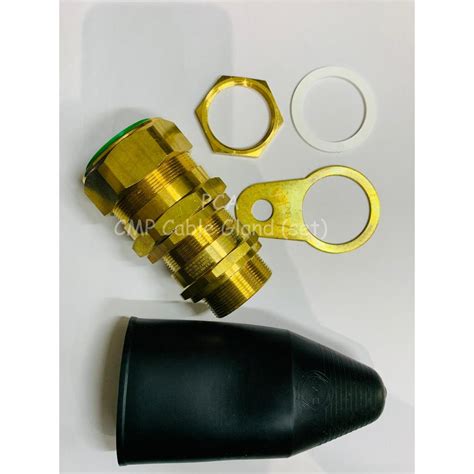 Cmp E1fw M40 Exd Exe Cable Gland Cw Locknut Earth Tag Nylon Washer