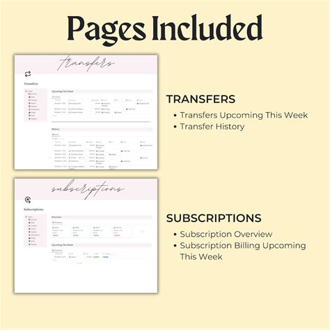 Notion Template Finance Tracker Easy To Use Monthly Bill Tracker Cute Notion Income Expense
