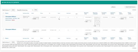 Eform Easy Sql Submission To Db And Revision Control By Wpquark