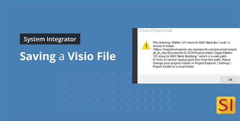 Tech Terminal Save A Visio File With An Online Folder