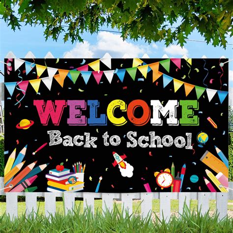 Welcome Back To School Banner Extra Large First Day Of School