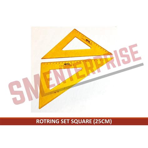 Rotring Set Square 25cm Shopee Malaysia