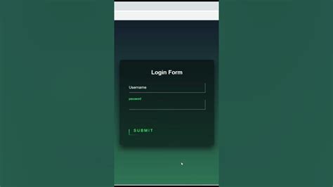 How To Create Login Form With Light Button Only Html And Csshtmlcss