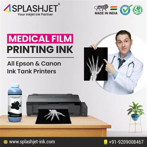 Medical Film Printing Ink For All Epson Desktop Printers Splashjet At