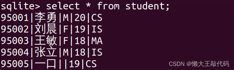 嵌入式数据库sqlite3【基础篇】基本命令操作，小白一看就懂（c c ） csdn博客