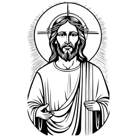 Jesus Portrait Vector Images Over 1100