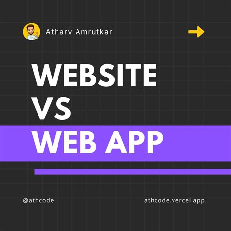 Atharv Amrutkar On Linkedin Websitevswebapp Digitalexperience