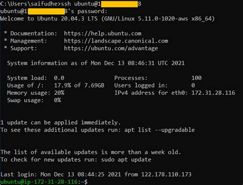 How To SSH Into Ubuntu EC Instance Using Credentials GetLabsDone