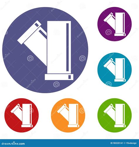 Tee Fitting Pipe Icons Set Stock Vector Illustration Of Gasoline
