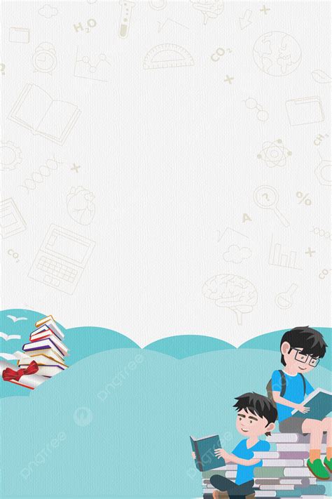 Managed Class Cartoon Happy Enrollment Poster Background Material