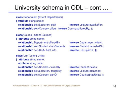 PPT Advanced Databases The ODMG Standard For Object Databases PowerPoint Presentation ID 4629881