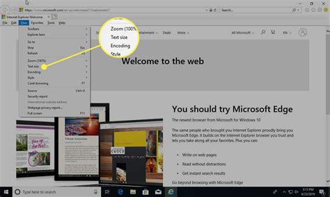 How To Modify Text Size In Internet Explorer