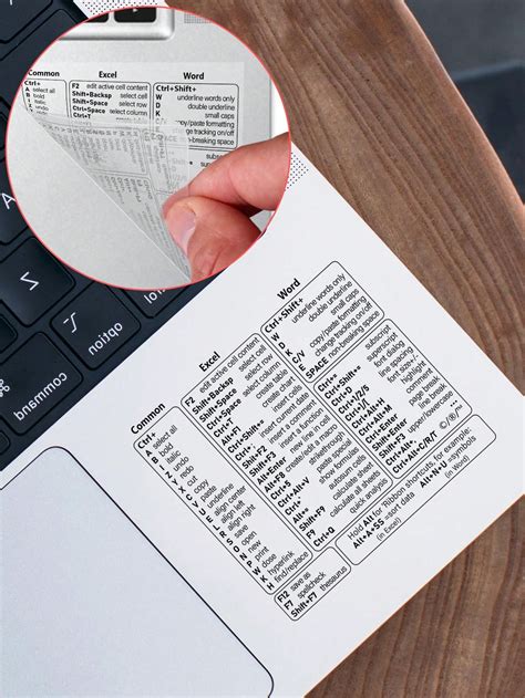 1sheet shortcut key pattern laptop protective sticker keyboard stickers shein usa