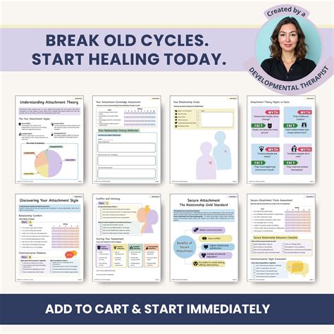 Attachment Styles Workbook Healing Anxious And Avoidant Patterns For