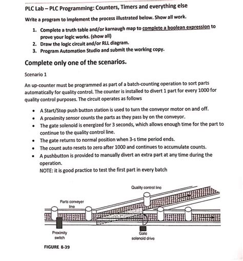 Solved Plc Lab Plc Programming Counters Timers And