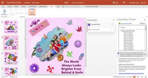 Task Pane In Powerpoint For The Web