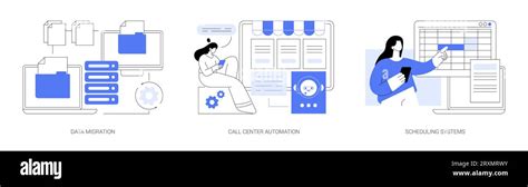 Automation Software Isolated Cartoon Vector Illustrations Se Stock Vector Image And Art Alamy