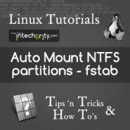 Automount Windows NTFS Partition On Ubuntu W Global Read Write Access