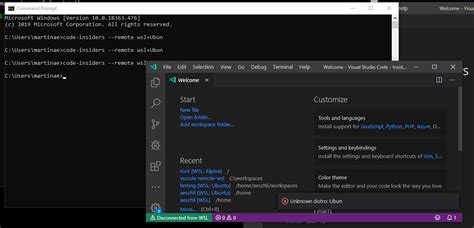 Error Dialog While Opening A Wsl Folder From Cli With Invalid Remote Is Not Helpful Issue