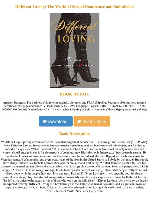 Read Book PDF Different Loving The World Of Sexual Dominance And Submission Full Books