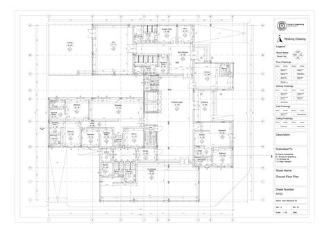 residential building execution drawings behance