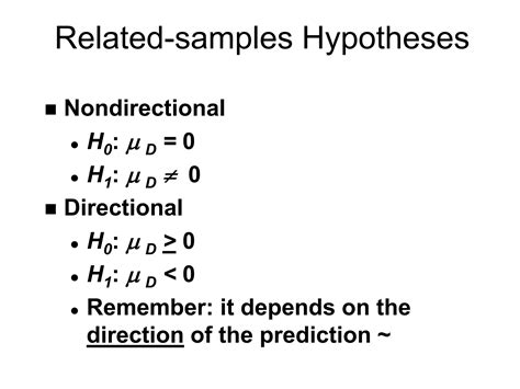 Sd 12 Comparing Means One And Paired Sample T Test Ppt
