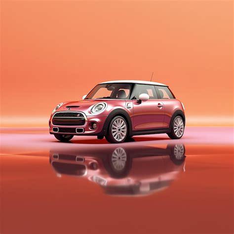 Premium AI Image A Small Red Car With A Hood That Says Volkswa On The Front