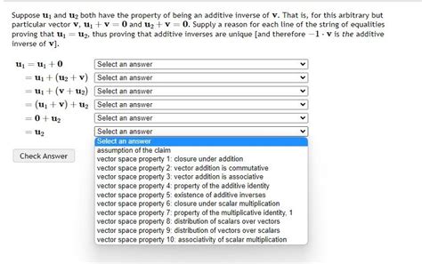 Solved Suppose U And U Both Have The Property Of Being An Chegg Com