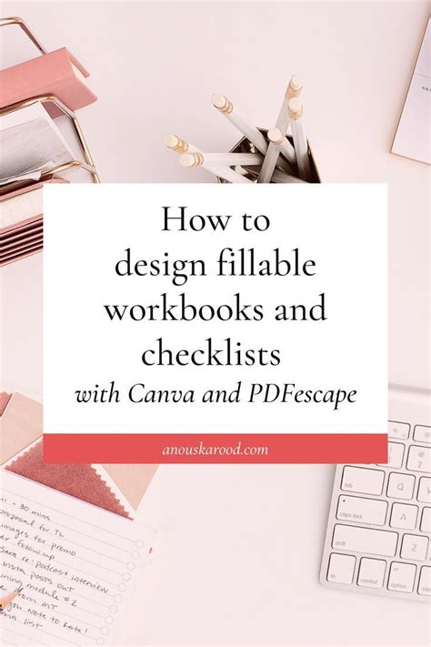 How To Create An Interactive Fillable Pdf Workbook Using Canva Eroppa