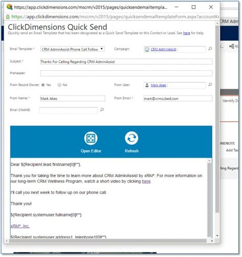 Microsoft Dynamics Crm Tips For Sales Professionals 2 Quick Follow Up