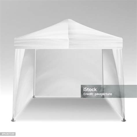 프로 모션 텐트 벡터입니다 야외 이벤트 무역 쇼 팝업 텐트 모바일 광고 윤곽을 광고 이랑 템플릿 벡터 일러스트 레이 션 바텐더에 대한 스톡 벡터 아트 및 기타 이미지