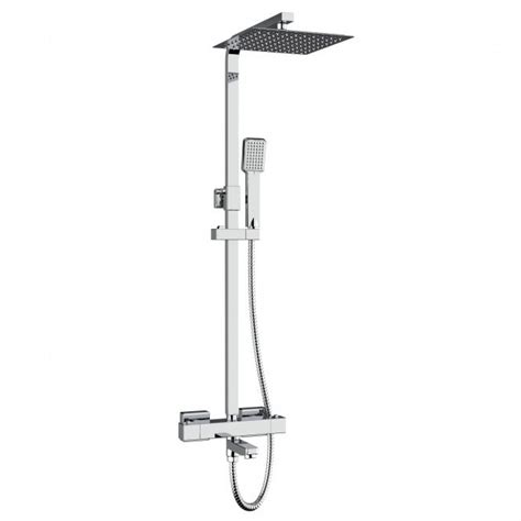 Kartell Pure Bar Shower With Handset And Bath Filler Chrome Build And Plumb