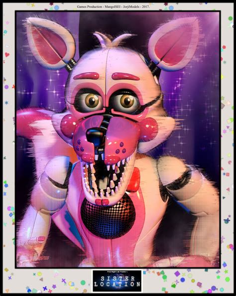 Sister Location Funtime Foxy Poster Rfivenightsatfreddys