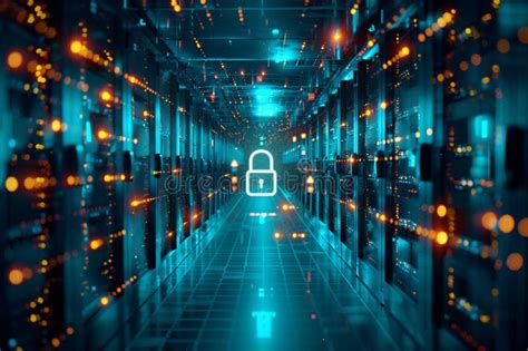 Cybersecurity Data Protection Digital Security Stock Illustration Illustration Of Wireless