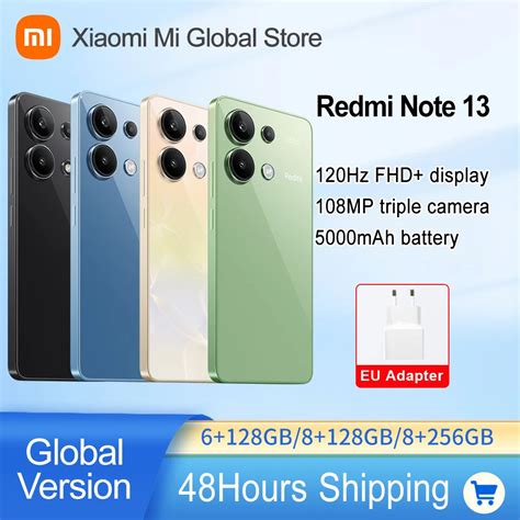 Глобальная версия Xiaomi Redmi Note Смартфон ГБ Snapdragon МП Камера Гц