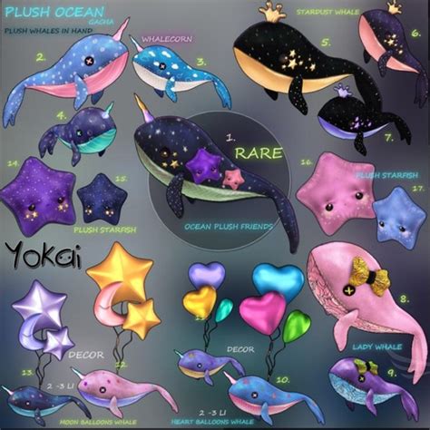 Second Life Marketplace 5yokai Plush Ocean Stardust Whale
