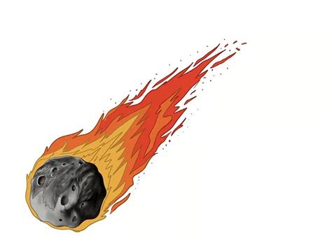 How To Draw A Meteor A Realistic Asteroid Drawing For All Artists