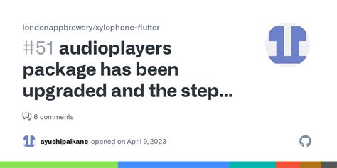 Audioplayers Package Has Been Upgraded And The Steps Shown Dont Work Anymore Not Sure How To Go