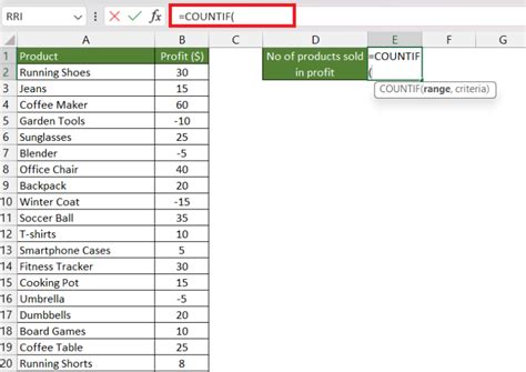 countif greater than 0 in excel a detailed guide myexcelonline