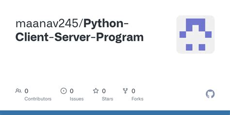 Github Maanav245python Client Server Program