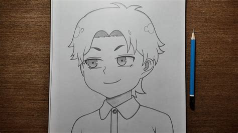 طريقة رسم داميان من انمي عائلة الجاسوس خطوة بخطوة للمبتدئين رسم انمي